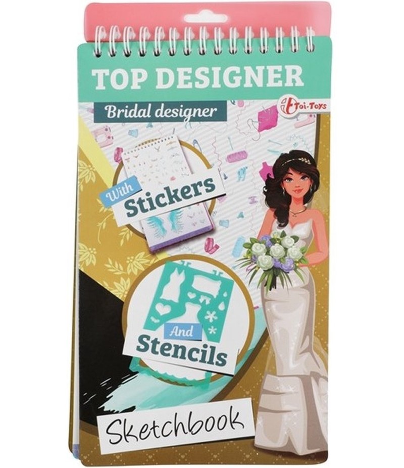 Caiet de schite cu autocolante- Top Designer, Nunta 14x25cm. - ding.ro